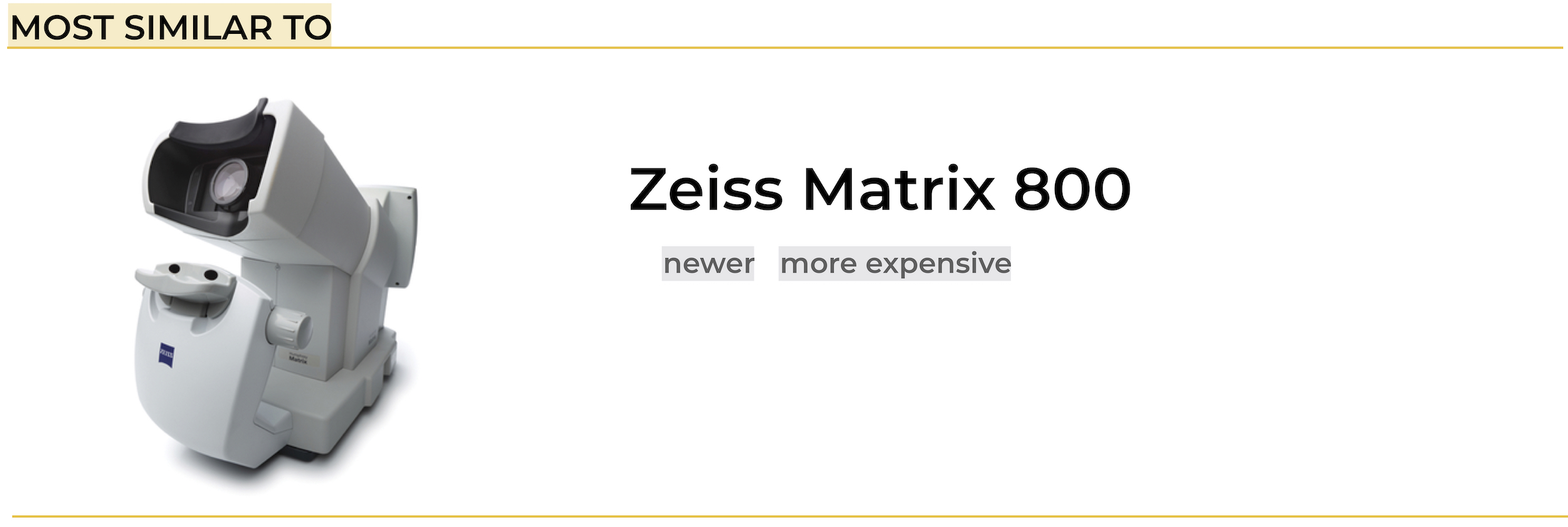 Zeiss Humphrey Matrix 715 Visual Field