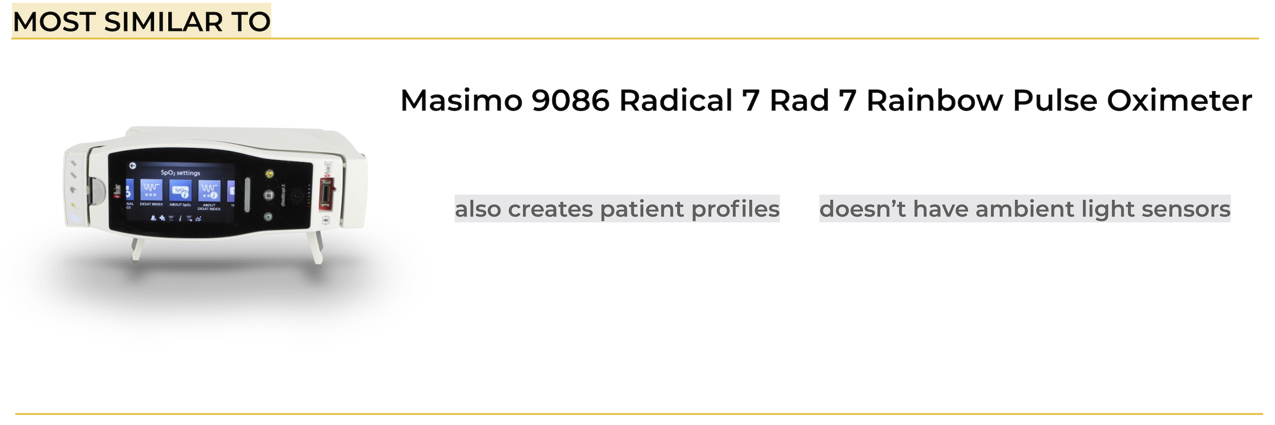 Masimo Rad-97 Pulse CO-Oximeter FOR SALE