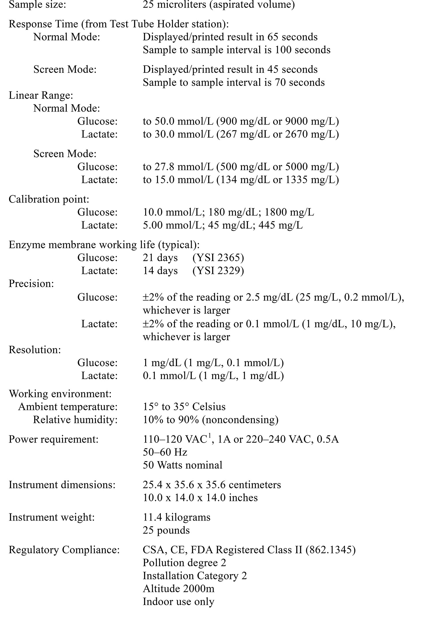 YSI 2300 Stat Plus Glucose / Lactate Analyzer FOR SALE