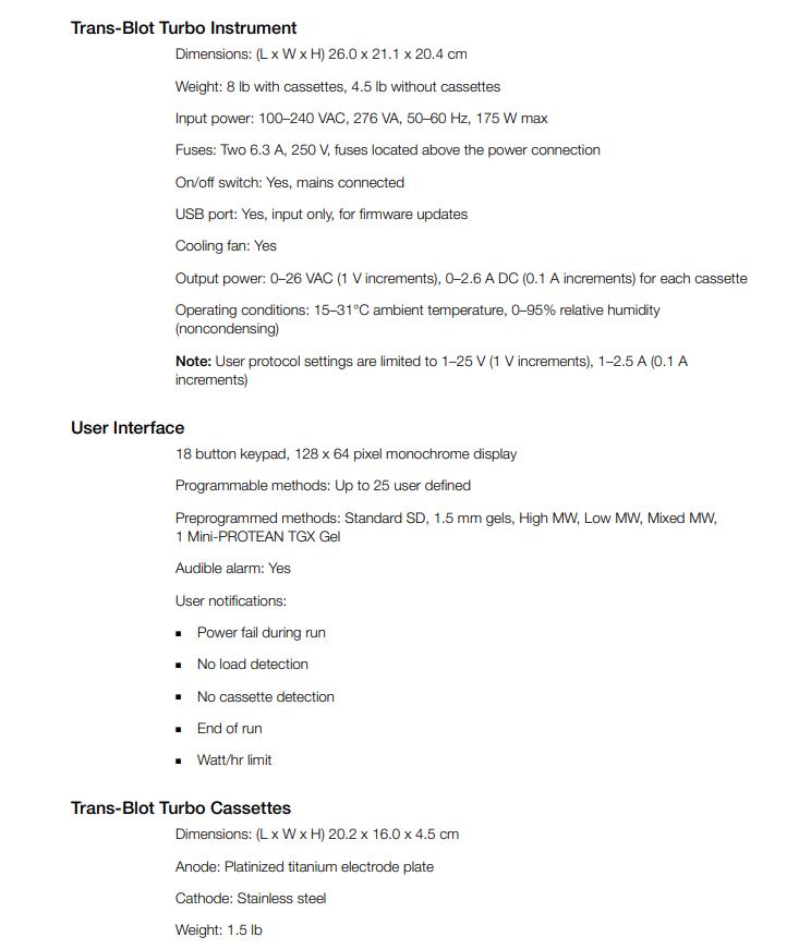Bio-Rad Trans-Blot Turbo Transfer System