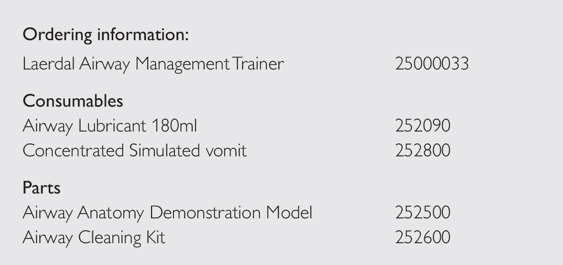 Laerdal Airway Management Trainer Manikin FOR SALE